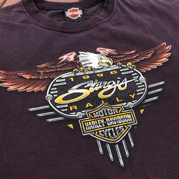 Harley-Davidson | Shirts | Vintage Harley Davidson 996 Sturgis Rally ...